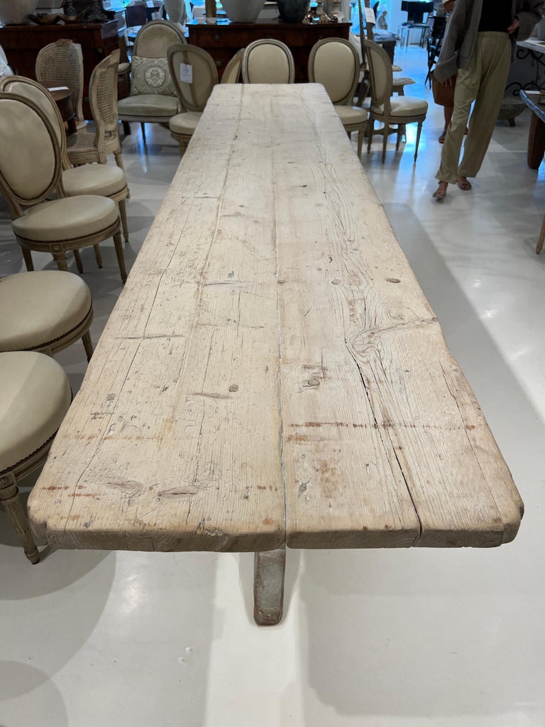 19c Italian Farm Table For Sale at 1stDibs