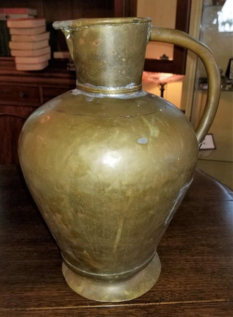 19th Century Large Civil War Era Bronze and Tin Pitcher For Sale at ...