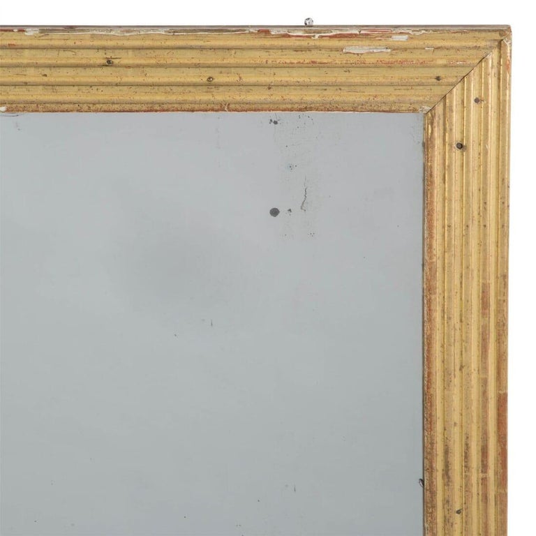 19th Century Reeded French Mirror at 1stDibs