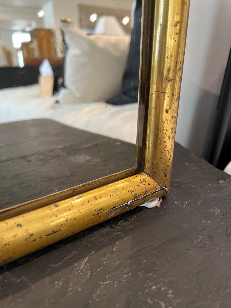 19thc Tall Gold Mirror For Sale at 1stDibs