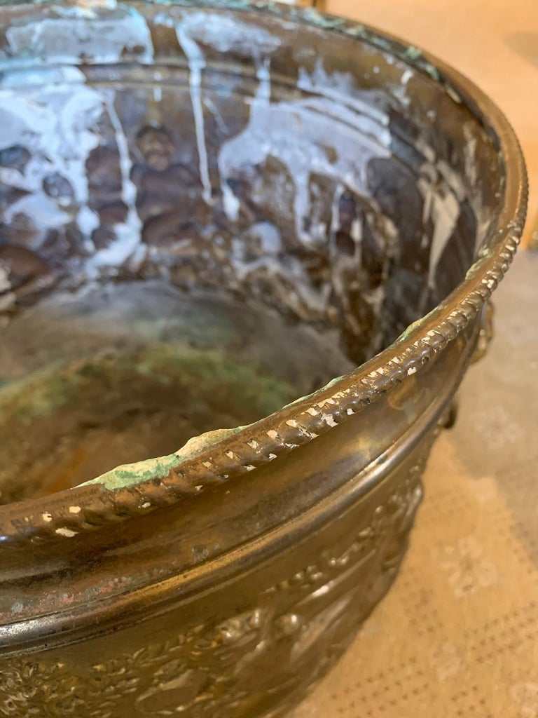 19th-20th Century Continental Brass Container with Lion Pulls For Sale ...