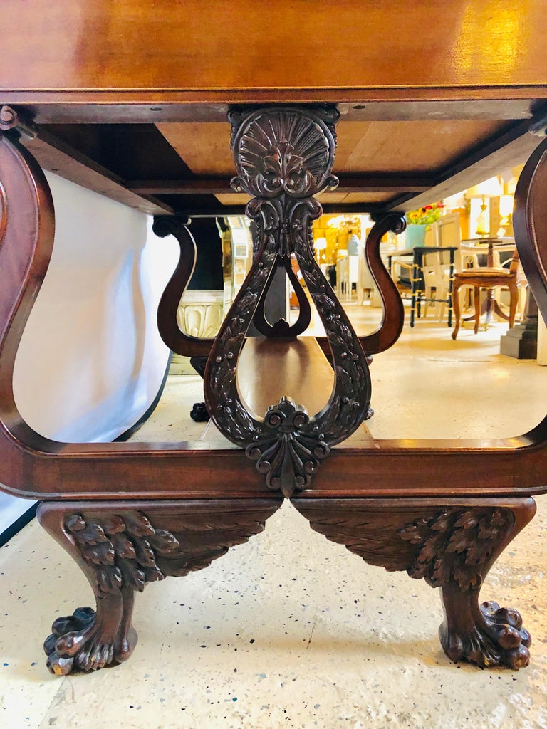 19th or 20th Century Empire Style Faux Partners or Writing Desk Having ...