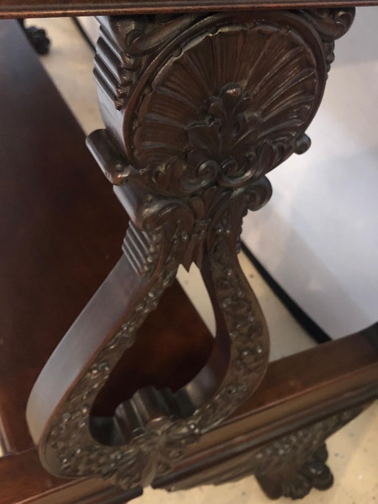 19th or 20th Century Empire Style Faux Partners or Writing Desk Having ...