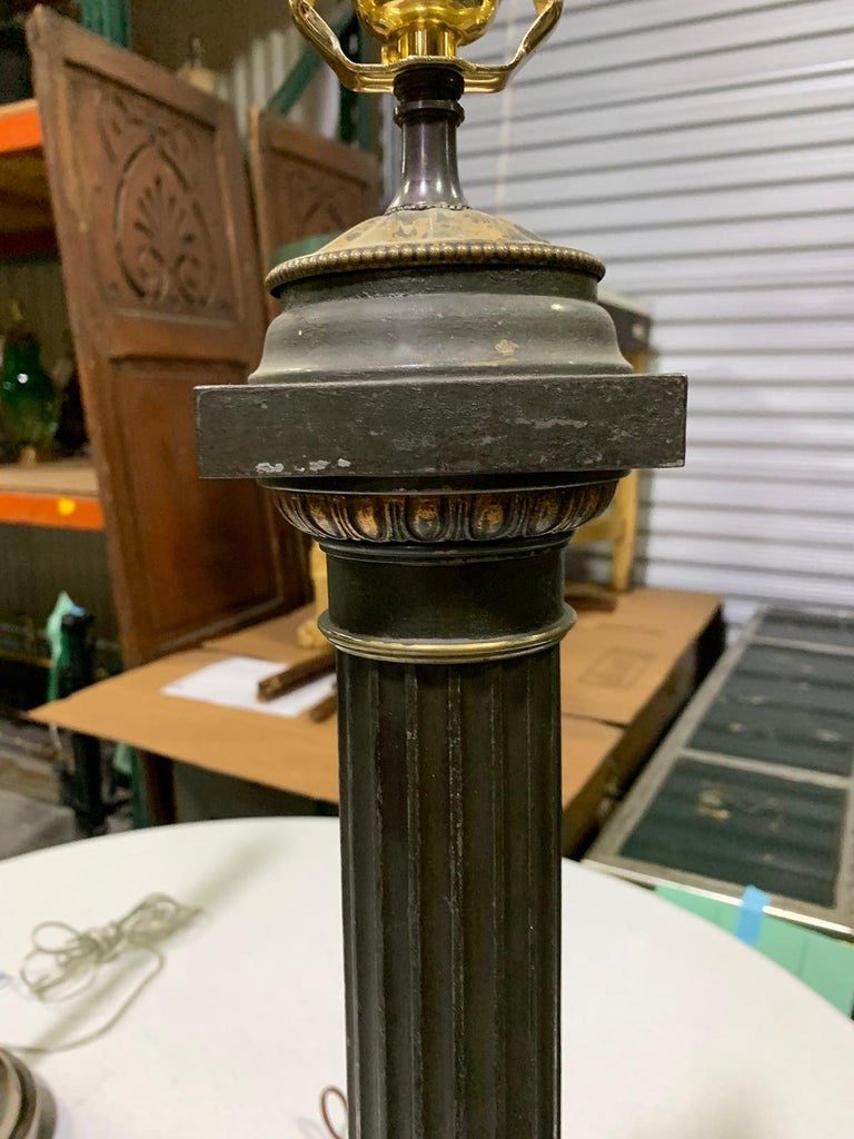 19th-20th Century French Tole and Gilt Carcel Column Lamp For Sale at ...