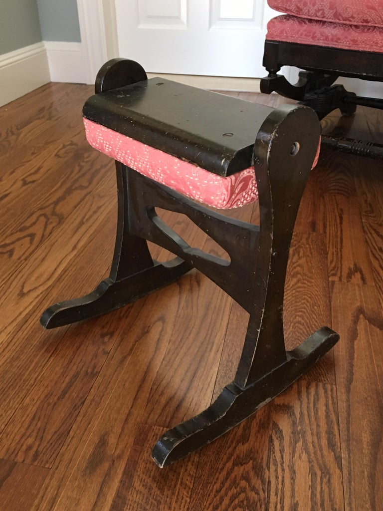 19th Century American Platform Rocker with Footstool by George ...