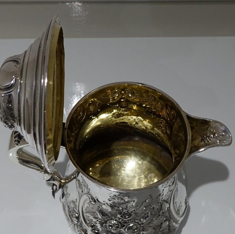 Antique Victorian Sterling Silver Flagon London 1882 Aldwinckle and ...