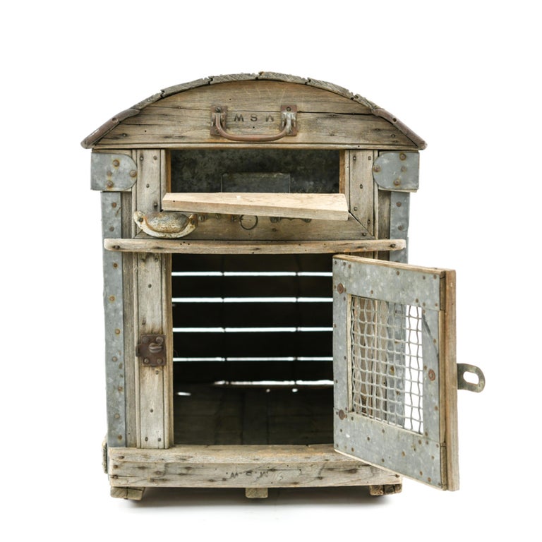 19th C. Antique Wooden Dog Crate at 1stDibs
