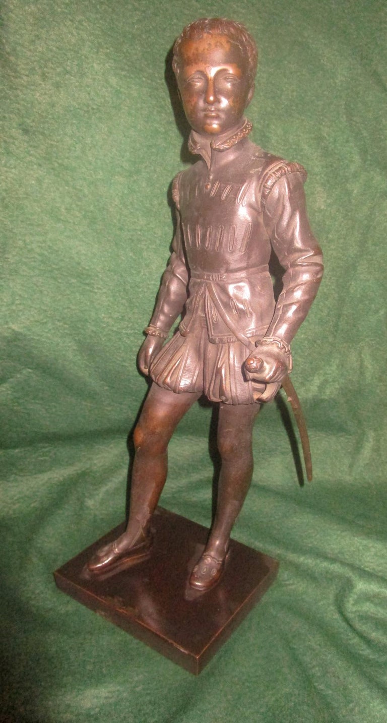 19th C Bronze Statue of a Young Henry IV After Baron Francois Joseph ...