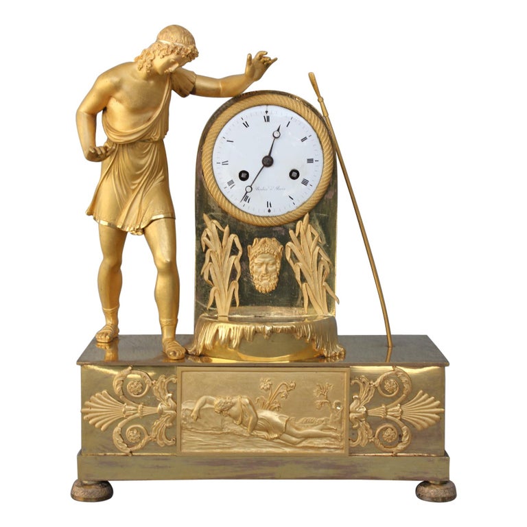 19th Century Clock Representing a Roman Empire Period For Sale at 1stDibs