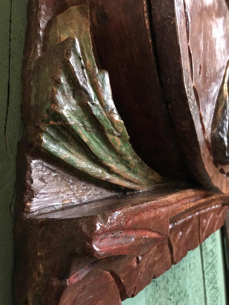 19th C. Crest Medallion Barge Maritime Maria Wood London Wall Plaque ...