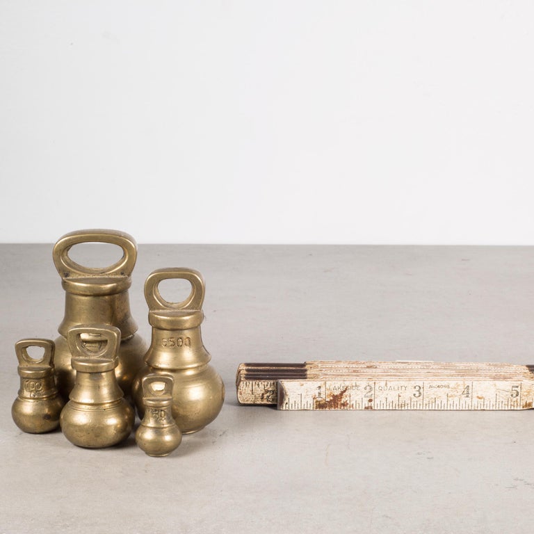 19th Century English Brass Graduating Bell Weights, circa 1800s For ...