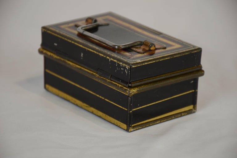 19th Century English Metal Cash Box at 1stDibs