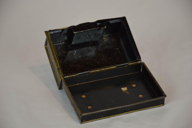 19th Century English Metal Cash Box at 1stDibs