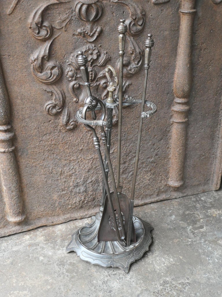 19th C. English Victorian Fire Companion Set For Sale at 1stDibs