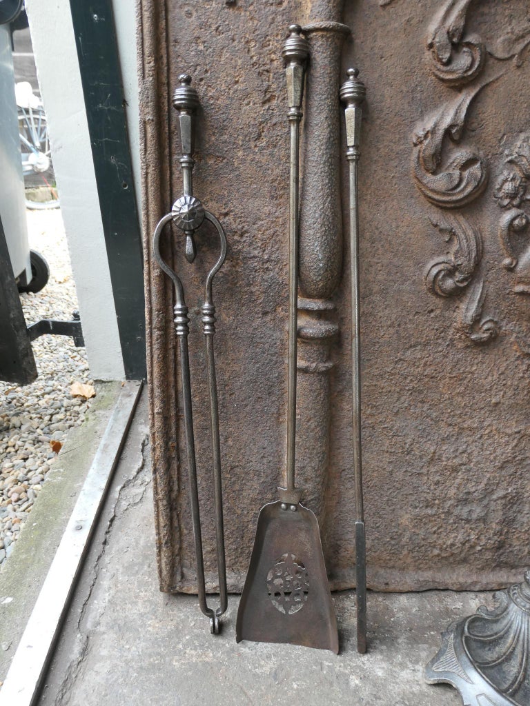 19th C. English Victorian Fire Companion Set For Sale at 1stDibs