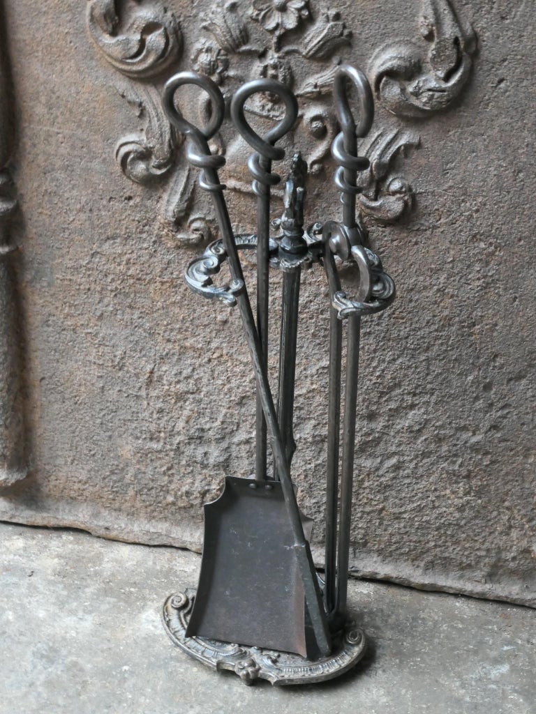 19th C. English Victorian Fireplace Tools For Sale at 1stDibs