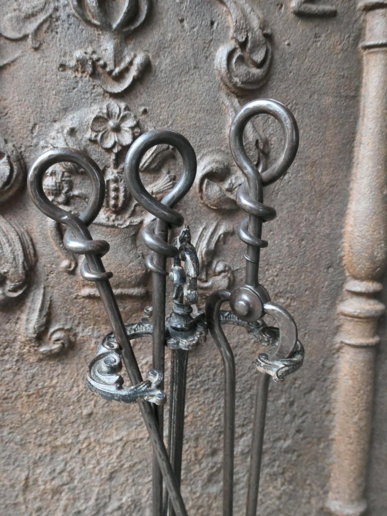 19th C. English Victorian Fireplace Tools For Sale at 1stDibs