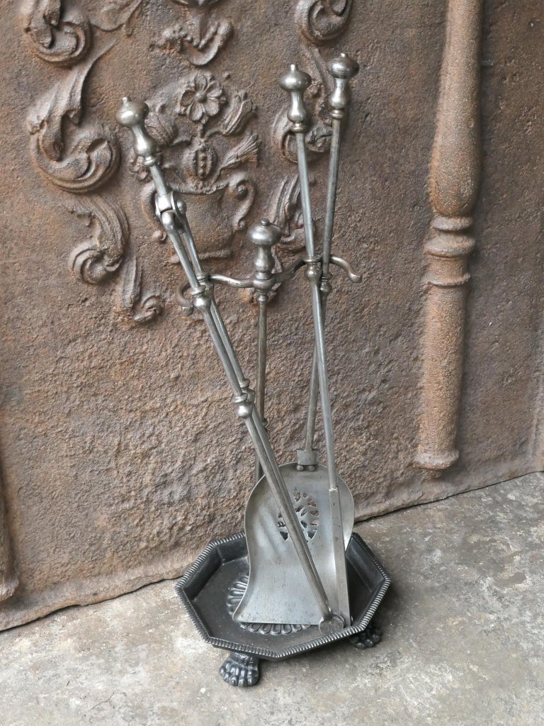 19th C. English Victorian Fireside Companion Set For Sale at 1stDibs