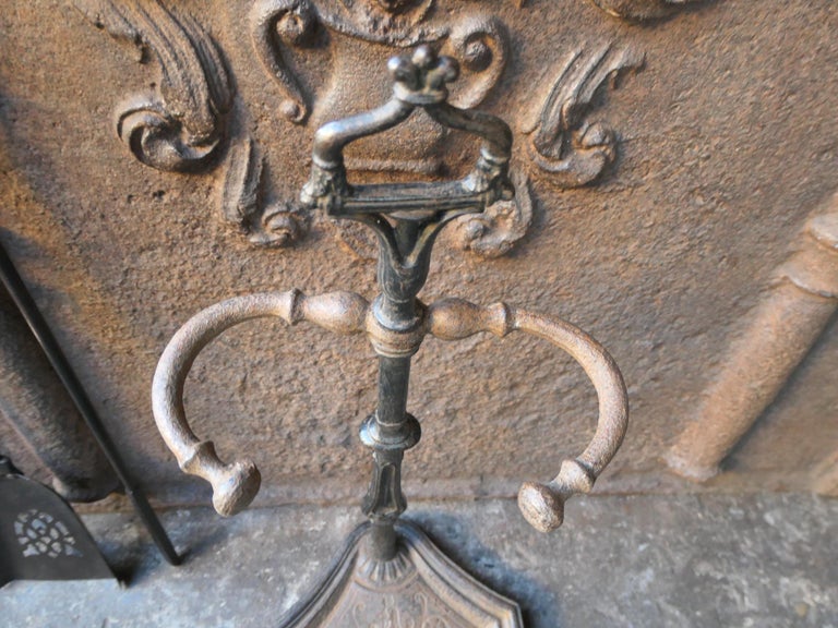 19th C. English Wrought Iron Victorian Companion Set For Sale at 1stDibs