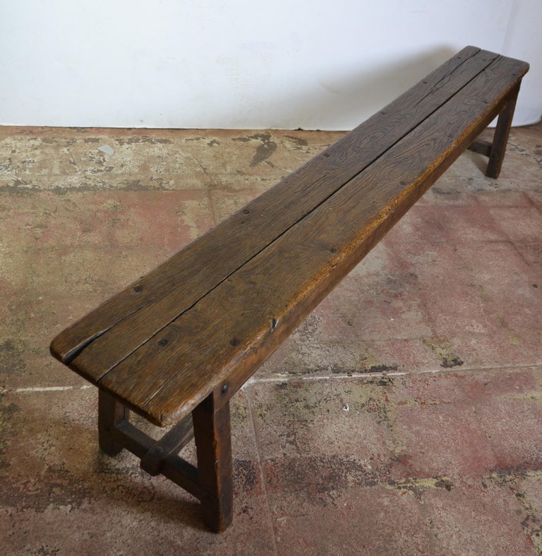 19th Century Extra-Long Bench at 1stDibs