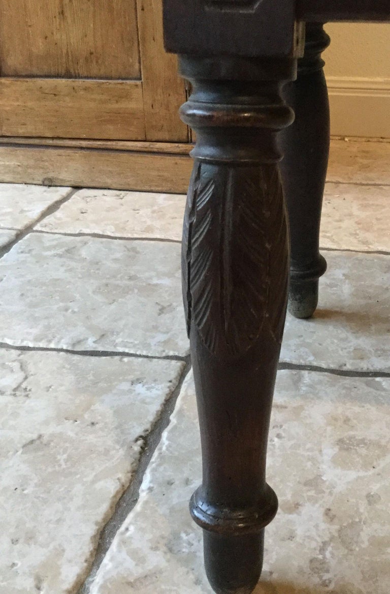 19th Century French Carved Wood Bread Dough Chest For Sale at 1stDibs