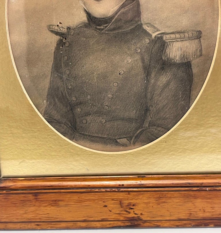 19th C French Drawing of a Handsome Monarchie de Juillet Cadet, Paris ...