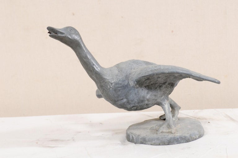 19th Century French Goose Garden Statue or Water Spout for Fountain at ...