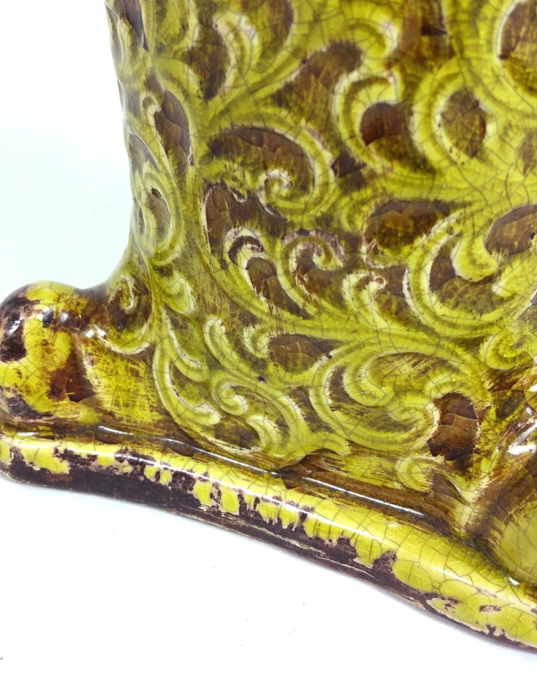 19th Century French Large Pottery Figure of a Geisha For Sale at 1stDibs