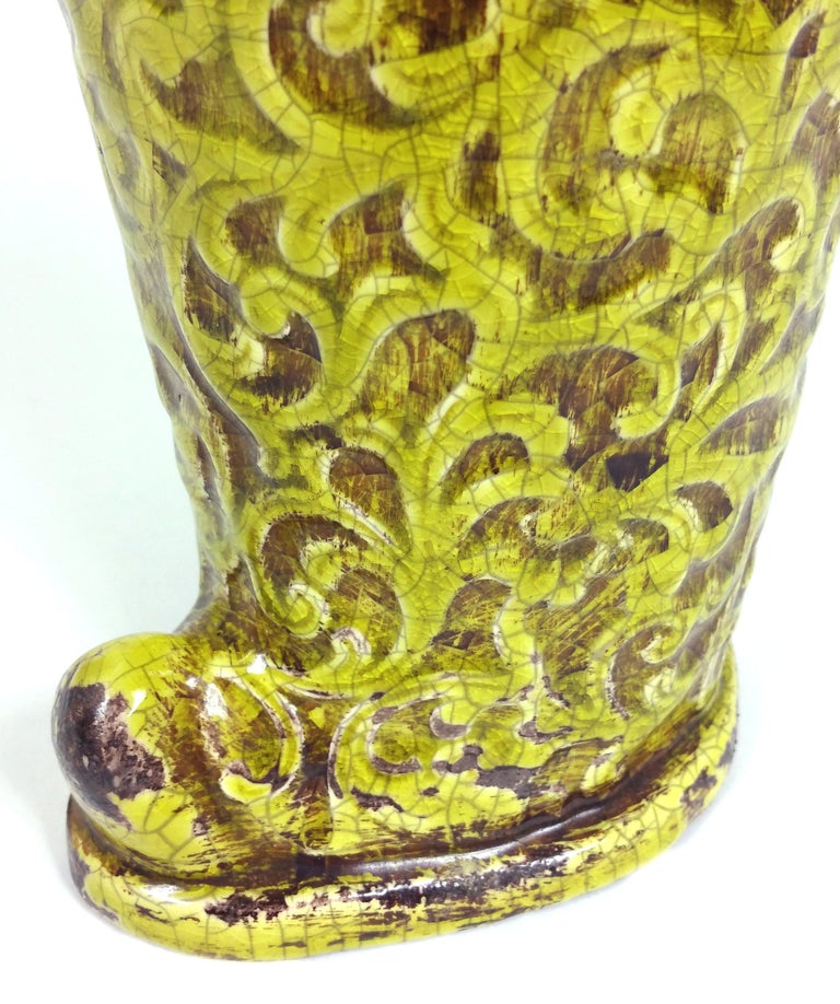 19th Century French Large Pottery Figure of a Geisha For Sale at 1stDibs