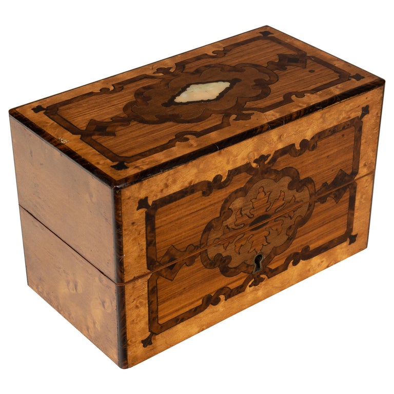19th Century French Marquetry Perfume Box at 1stDibs