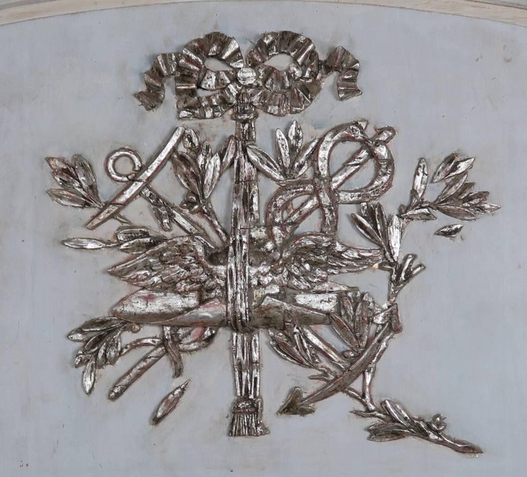 19th Century French Painted and Silver Gilt Panel at 1stDibs