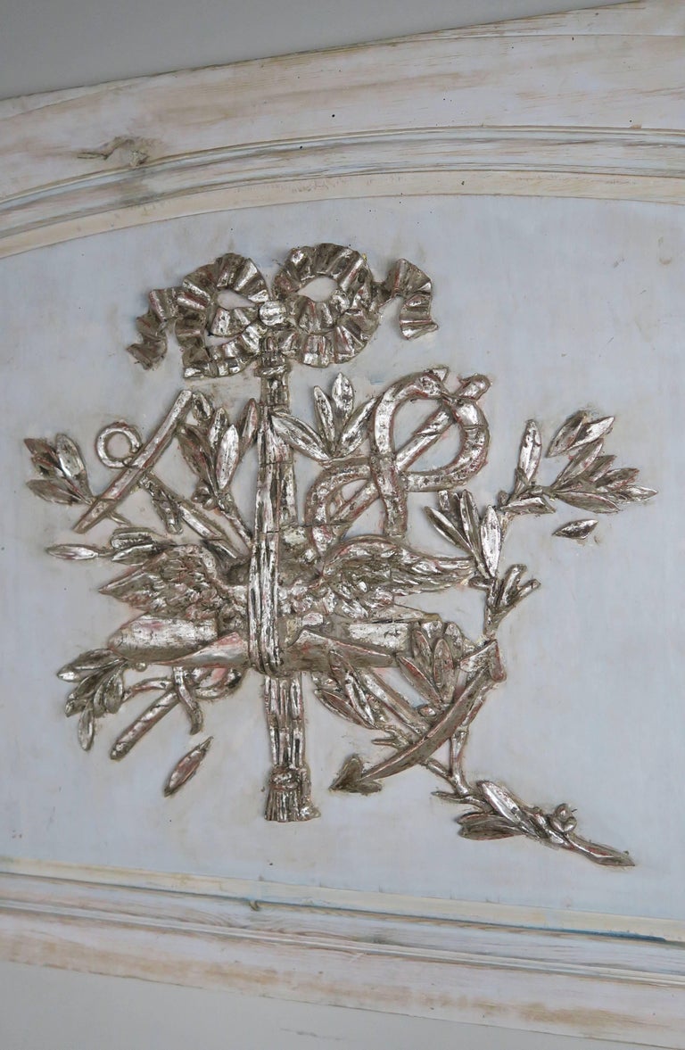 19th Century French Painted and Silver Gilt Panel at 1stDibs