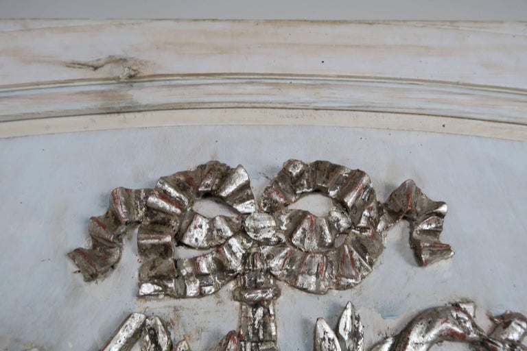 19th Century French Painted and Silver Gilt Panel at 1stDibs
