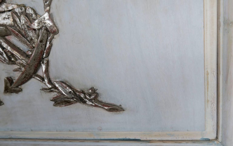 19th Century French Painted and Silver Gilt Panel at 1stDibs