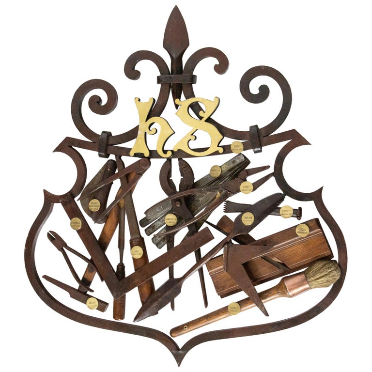 19th Century French Tradesman or Mason Tool Sign at 1stDibs