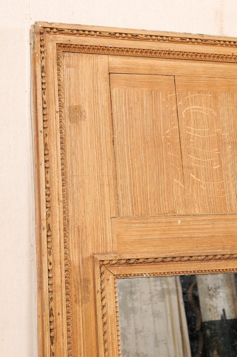 19th Century French Wooden Trumeau Mirror w/its Original Glass For Sale ...