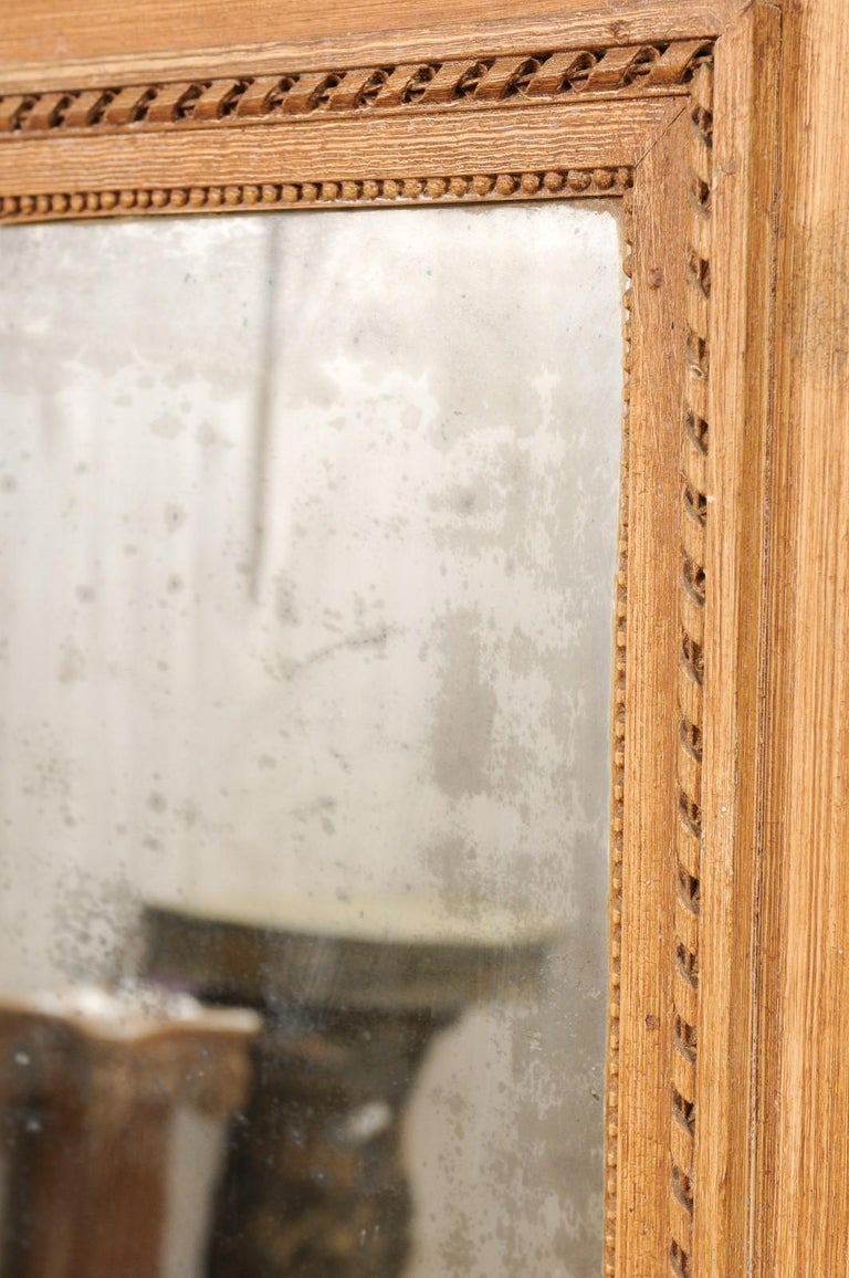 19th Century French Wooden Trumeau Mirror w/its Original Glass For Sale ...
