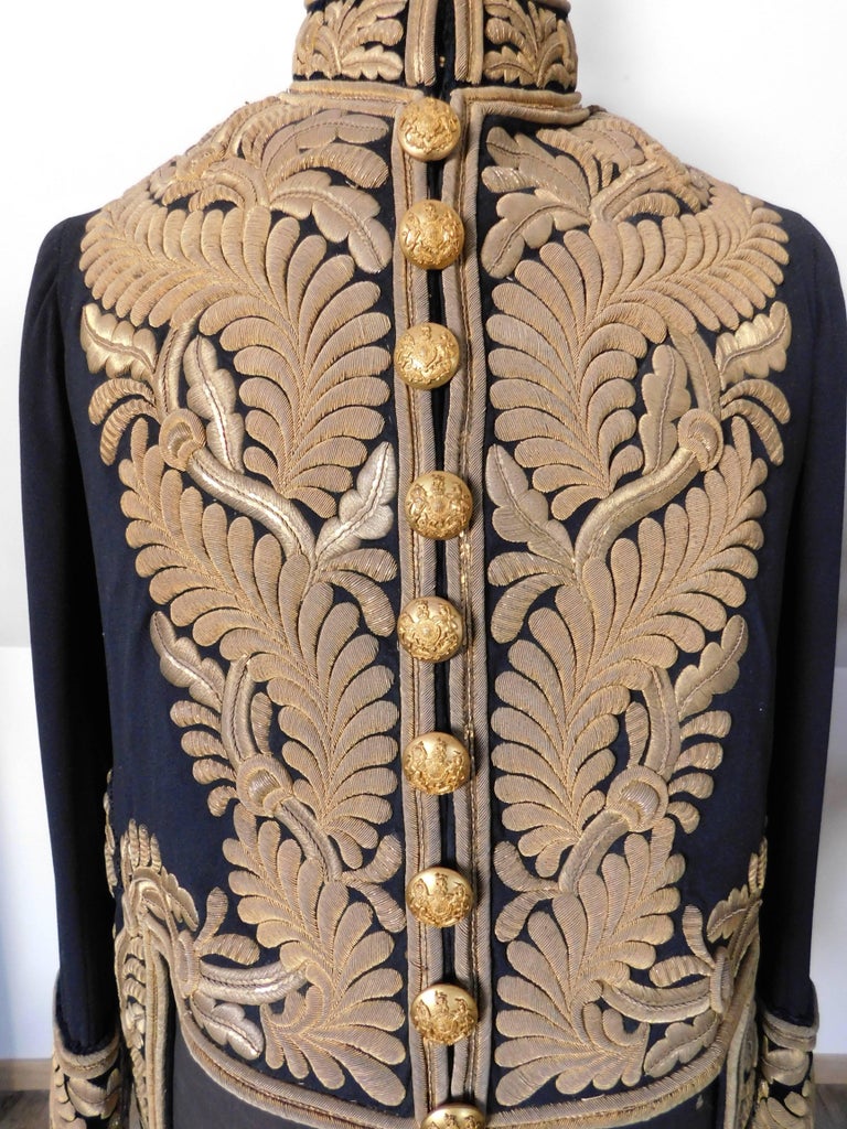 Gold Bullion Embroidered British Diplomatic Tailcoat and French ...