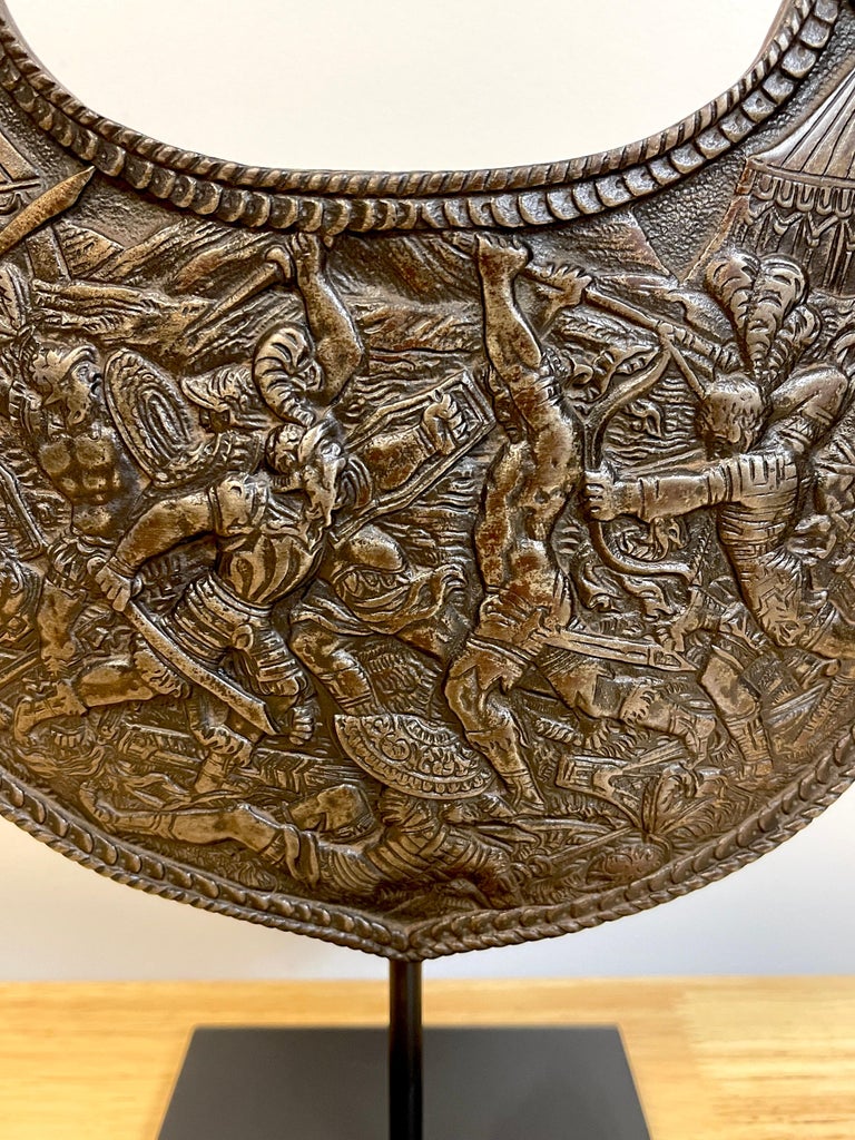 19th C Grand Tour Roman Style Iron Gorget on Stand For Sale at 1stDibs ...