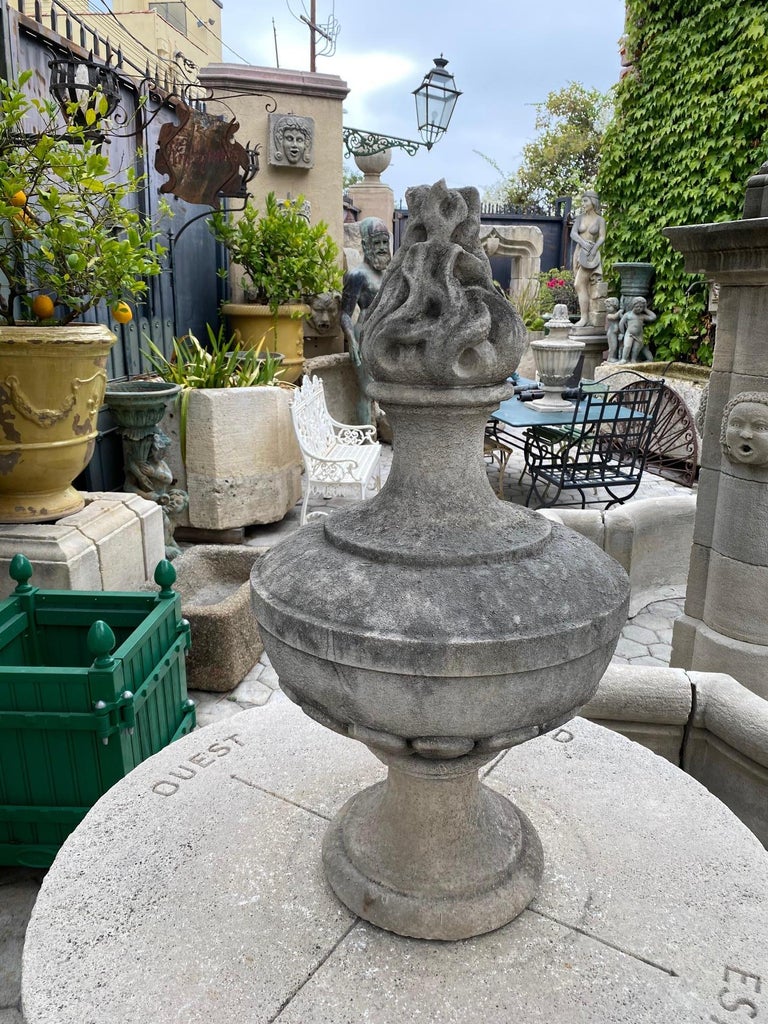 Hand Carved Stone Finial Decorative Architectural Element Antiques, LA ...