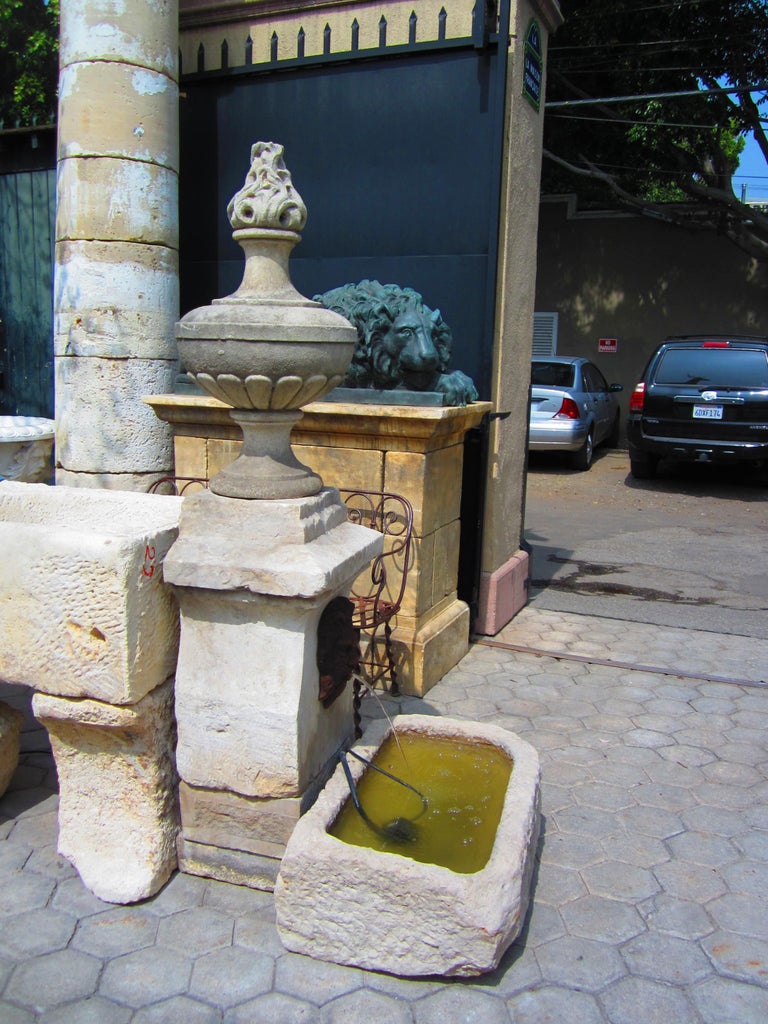 Hand Carved Stone Finial Decorative Architectural Element Antiques, LA ...