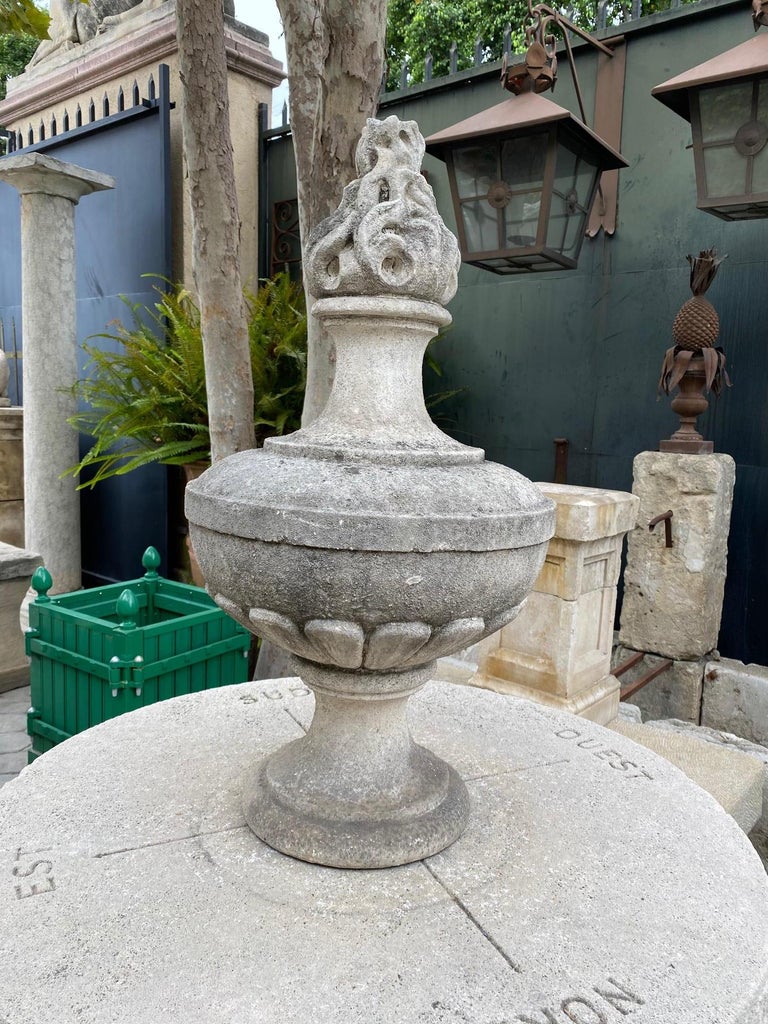 Hand Carved Stone Finial Decorative Architectural Element Antiques, LA ...