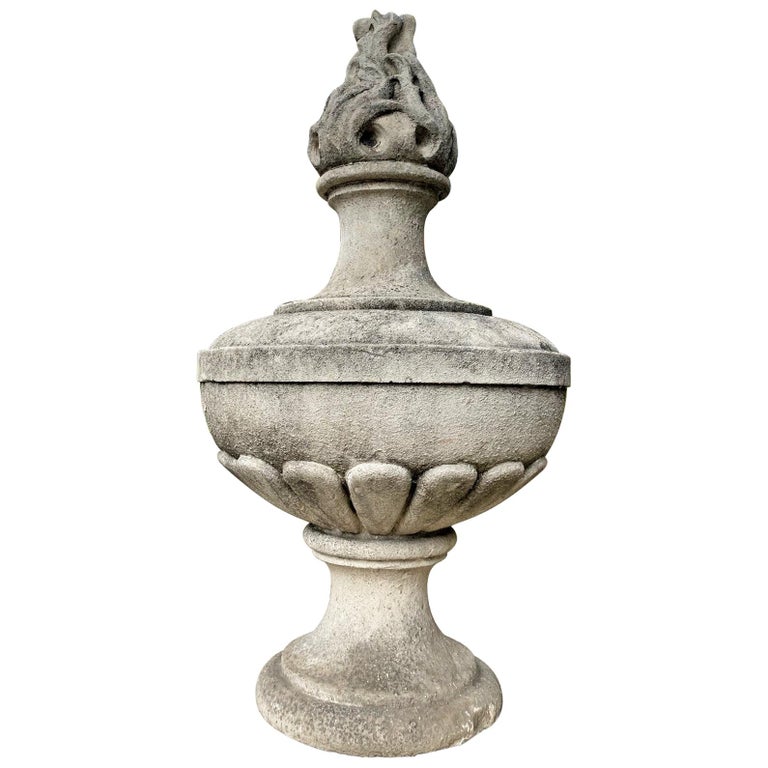 Hand Carved Stone Finial Decorative Architectural Element Antiques, LA ...