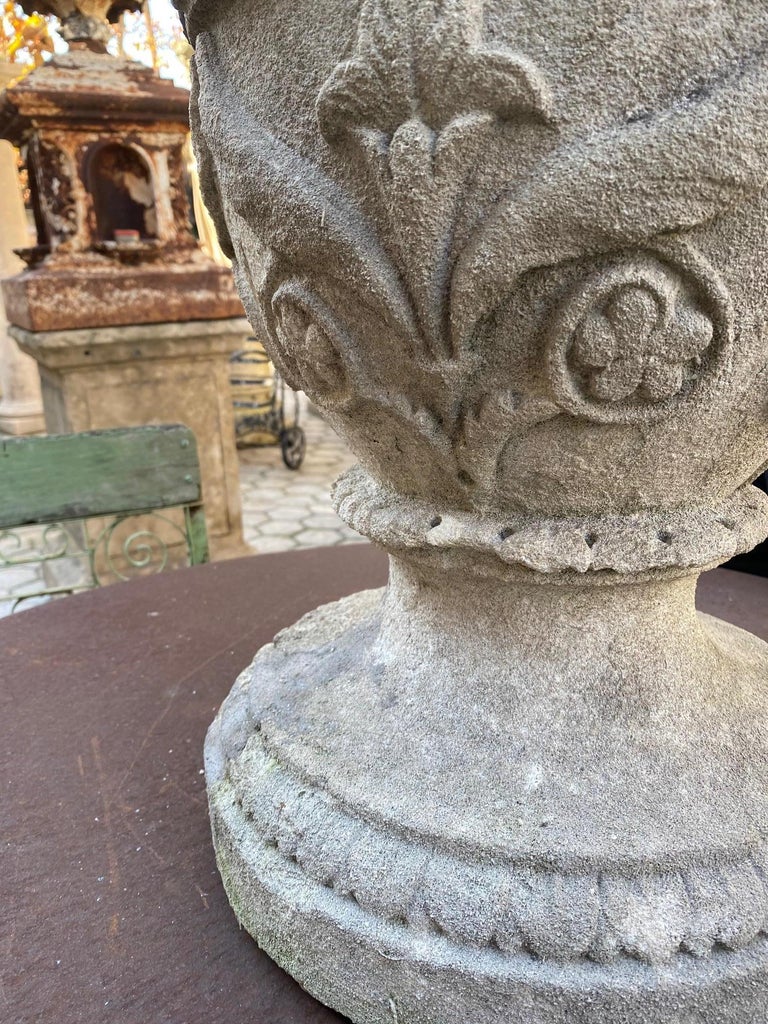 Hand Carved Stone Finial Decorative Architectural Element Urn Antiques ...