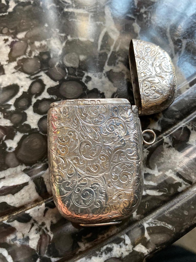 Handcrafted Sterling Silver Match Holder Object Decorative Antique Gift ...