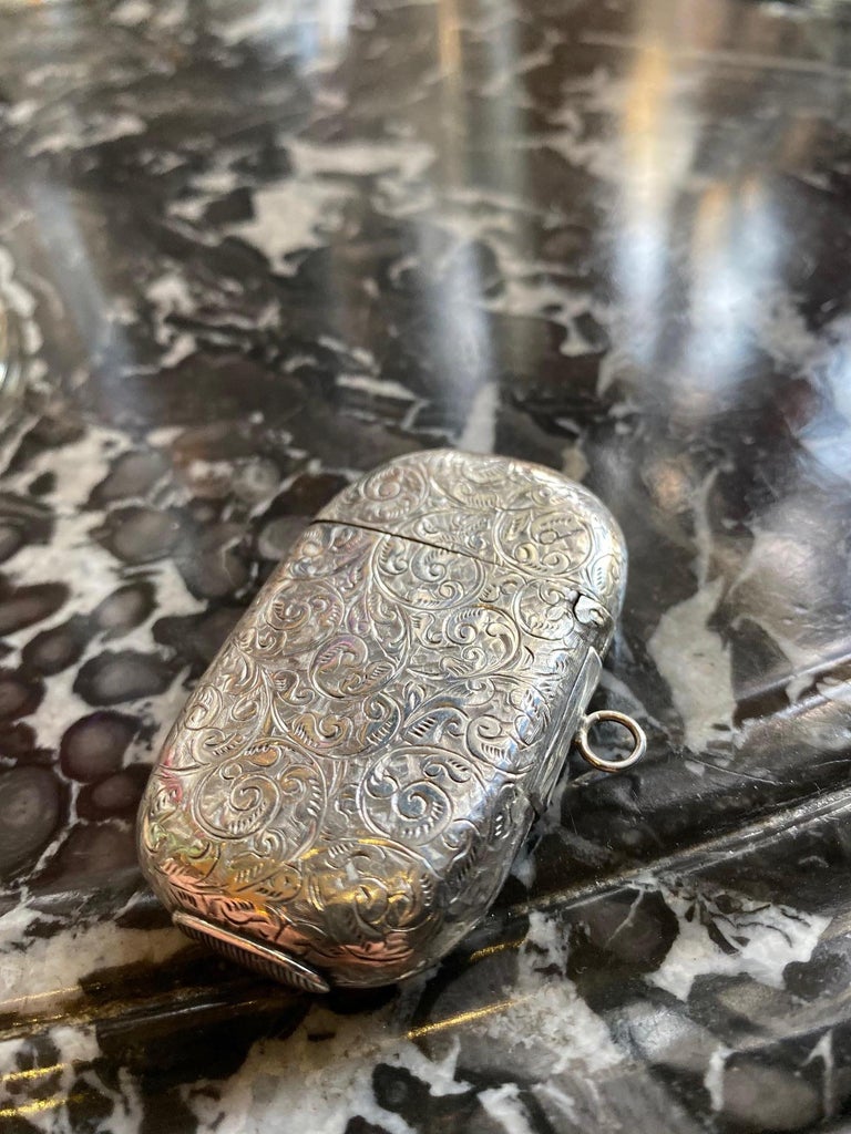 Handcrafted Sterling Silver Match Holder Object Decorative Antique Gift ...