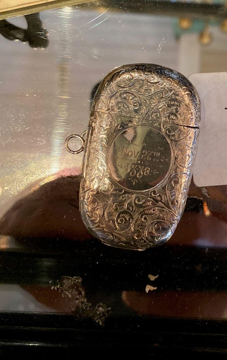 Handcrafted Sterling Silver Match Holder Object Decorative Antique Gift ...