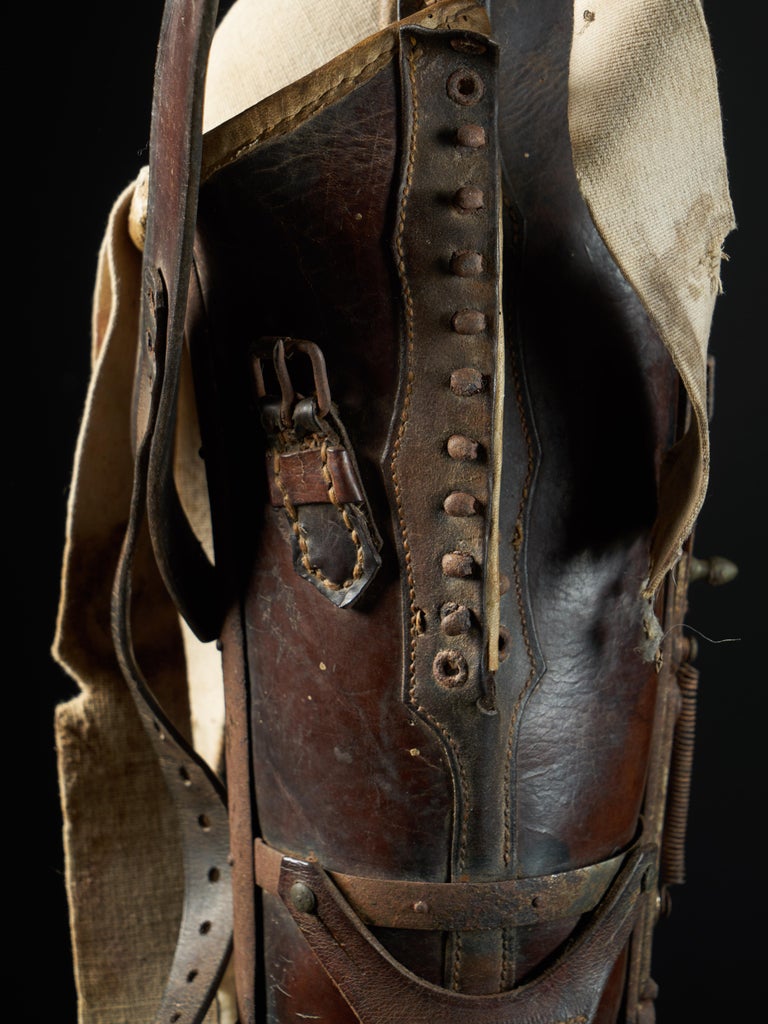 19th Century, Italian Original Wooden Prosthetic Leg at 1stDibs