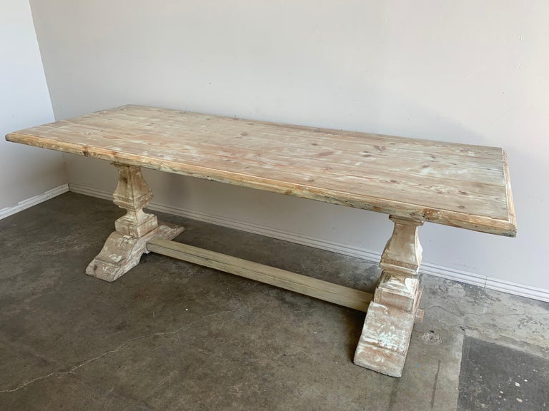 19th Century Italian White Washed Dining Table at 1stDibs | white wash ...