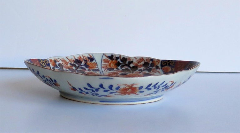 Japanese Porcelain Dish Finely Hand Painted Imari Design, Meiji Signed ...